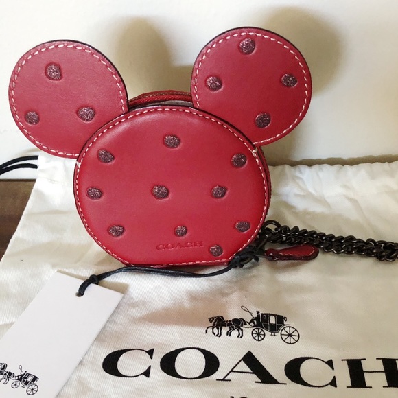 Coach | Bags | Disney X Coach Minnie Mouse Coin Purse Red Nwt | Poshmark
